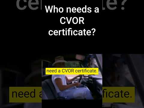 Who needs a CVOR certificate? - Safety Dawg Inc.