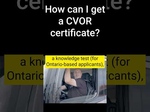 How can I get a CVOR certificate? - Safety Dawg Inc.
